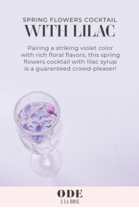 Flowery Drinks and Cocktails | Recipes from Ode à la Rose