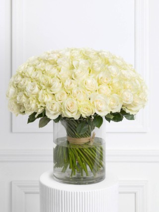 100 Roses For Delivery | Red, White & Pink | Ode à la Rose