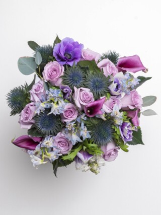 Purple Roses Bouquet Delivery | Unique & Enchanting Blooms