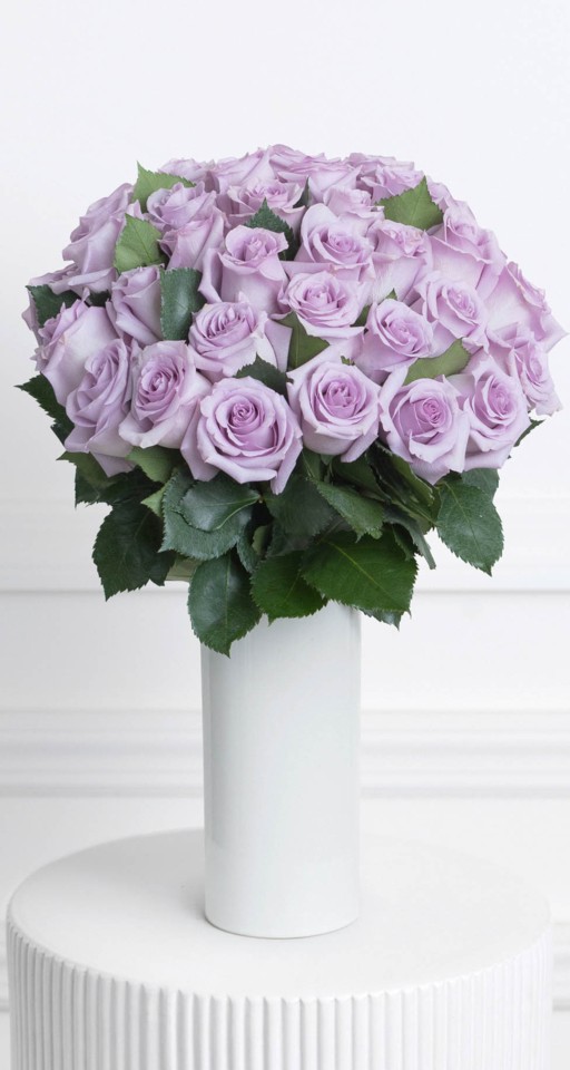 36 Purple Rose Bouquet Delivery | 3 Dozen Purple Roses | Ode à la Rose