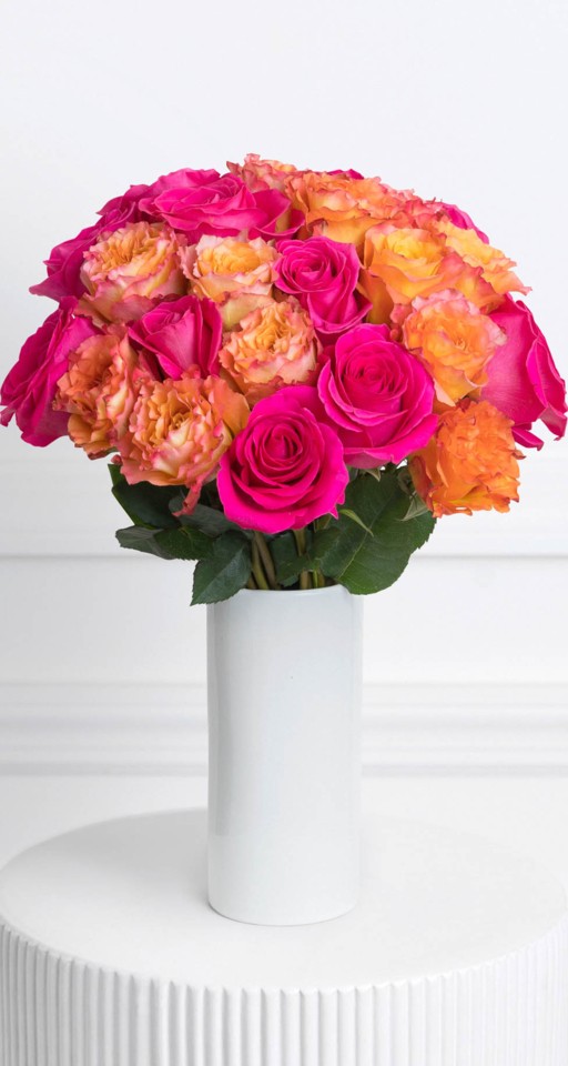 Meline | Mixed Rose Bouquet | 24 roses | Ode à la Rose