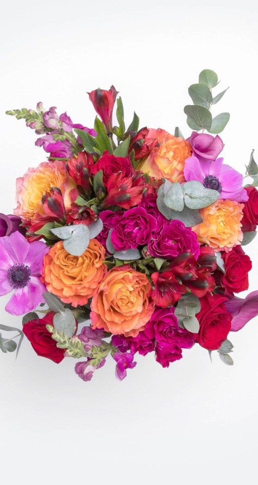 Aria Bouquet - 25 Stems in a Collection of Deep Hues