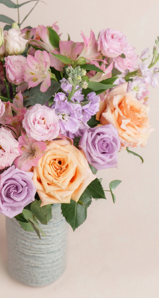 Bernadette - 25 Stems in Peach and Lavender