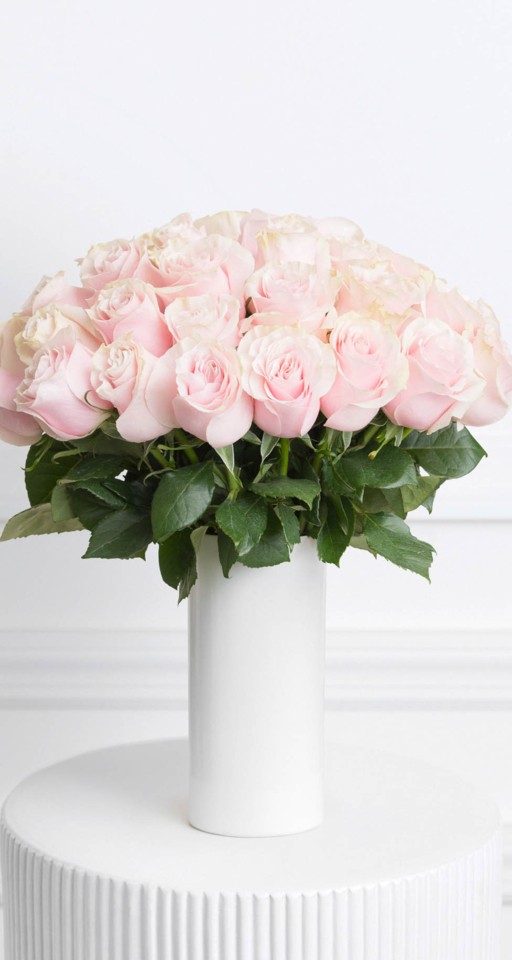 36 Pink Rose Bouquet Delivery | 3 Dozen Pink Roses | Ode à la Rose