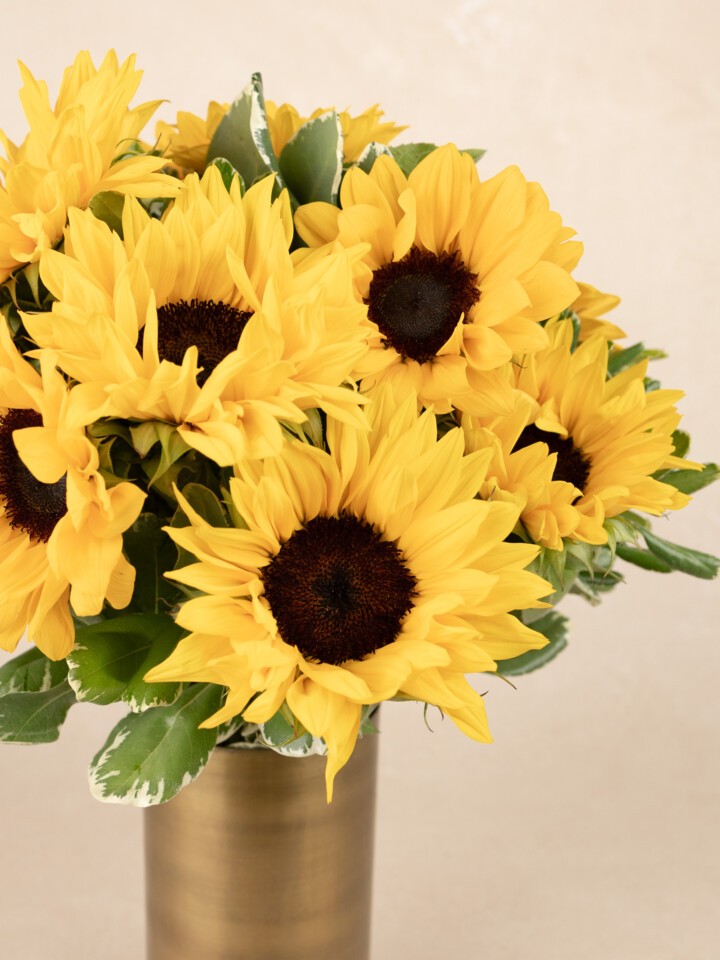 Helios Bouquet | Sunflowers + Greenery | Ode à la Rose
