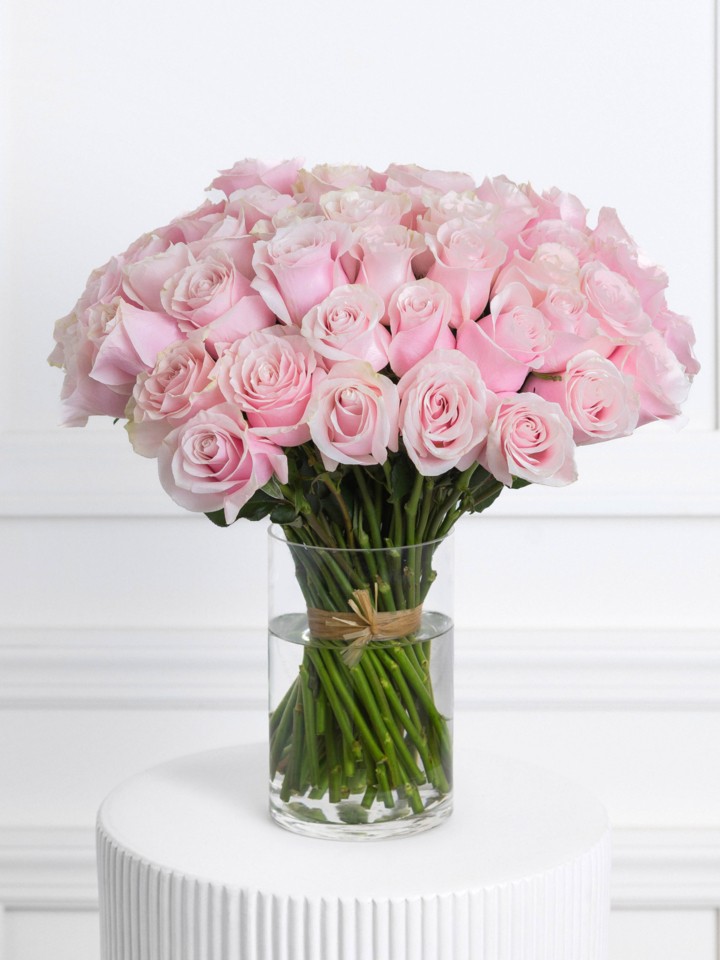 Grand Brigitte | 50 Pink Roses | Ode à la Rose