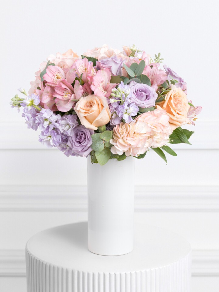 Bernadette - 25 Stems in Peach and Lavender