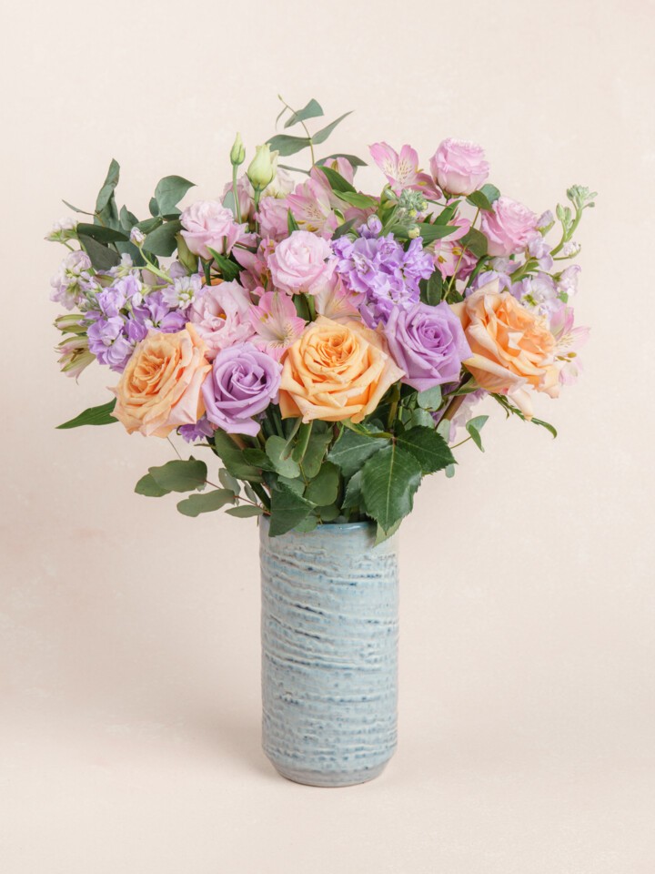 Bernadette - 25 Stems in Peach and Lavender