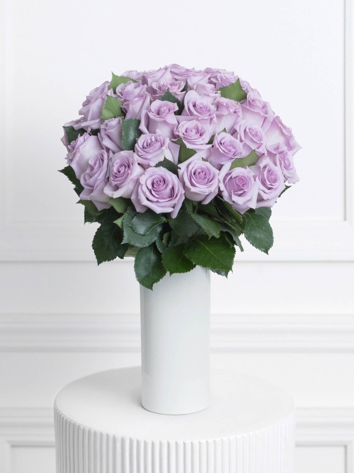 36 Purple Rose Bouquet Delivery | 3 Dozen Purple Roses | Ode à la Rose