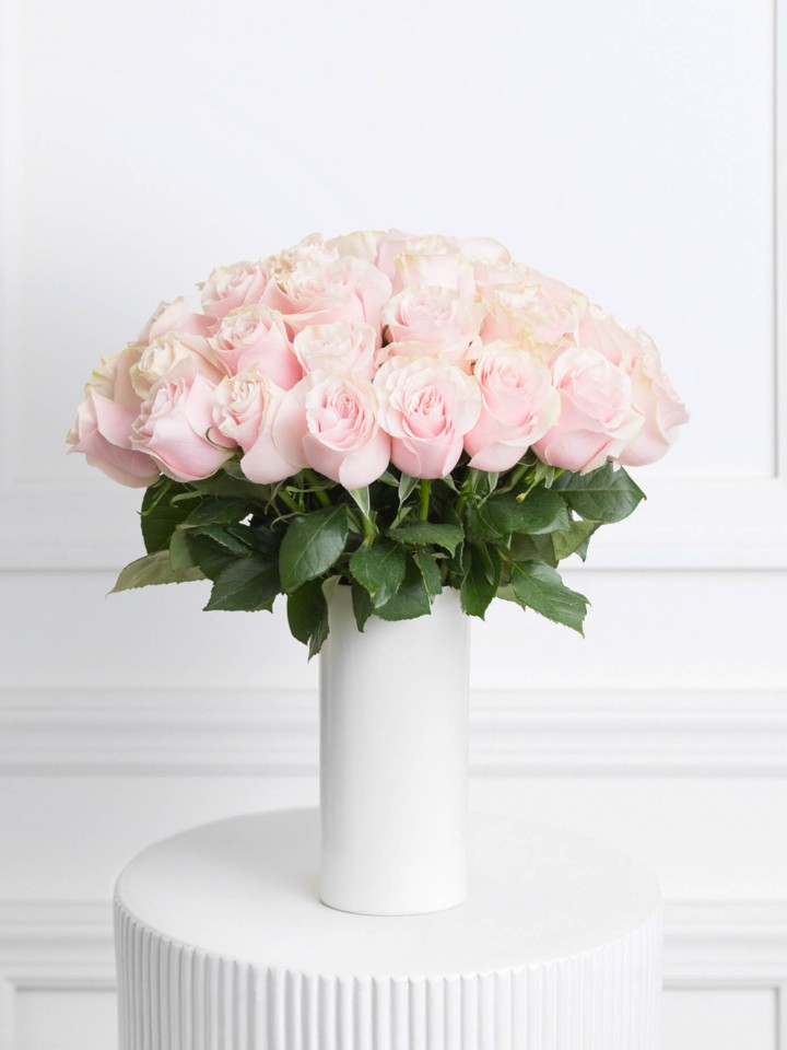 36 Pink Rose Bouquet Delivery | 3 Dozen Pink Roses | Ode à la Rose